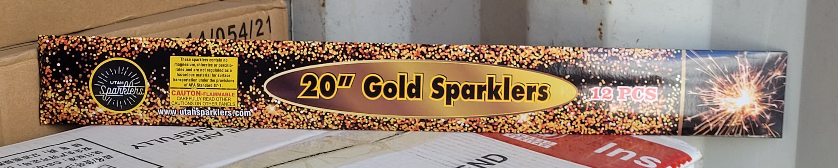 20” Gold Sparklers - Blue Fuse Fireworks – BlueFuse Fireworks